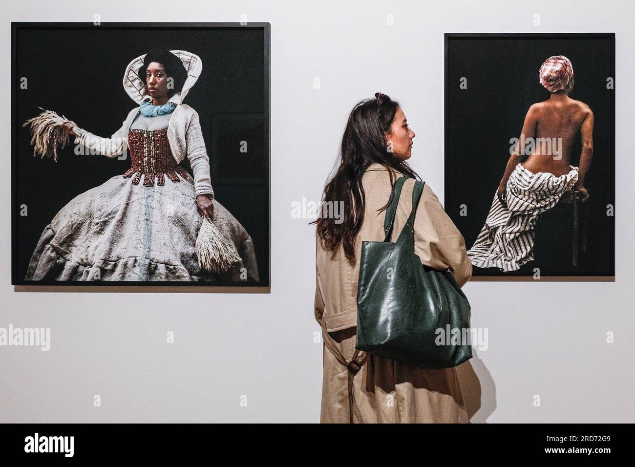 London, UK. 19th July, 2023. A visitor looks at Ayana V Jackson, Black ...