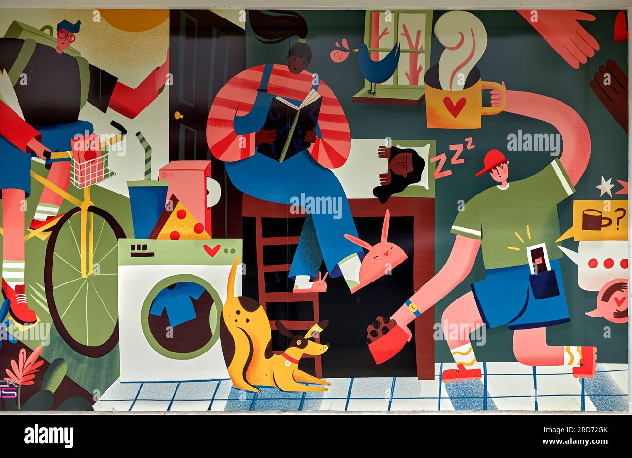 Illustrations of daily life hi-res stock photography and images - Alamy