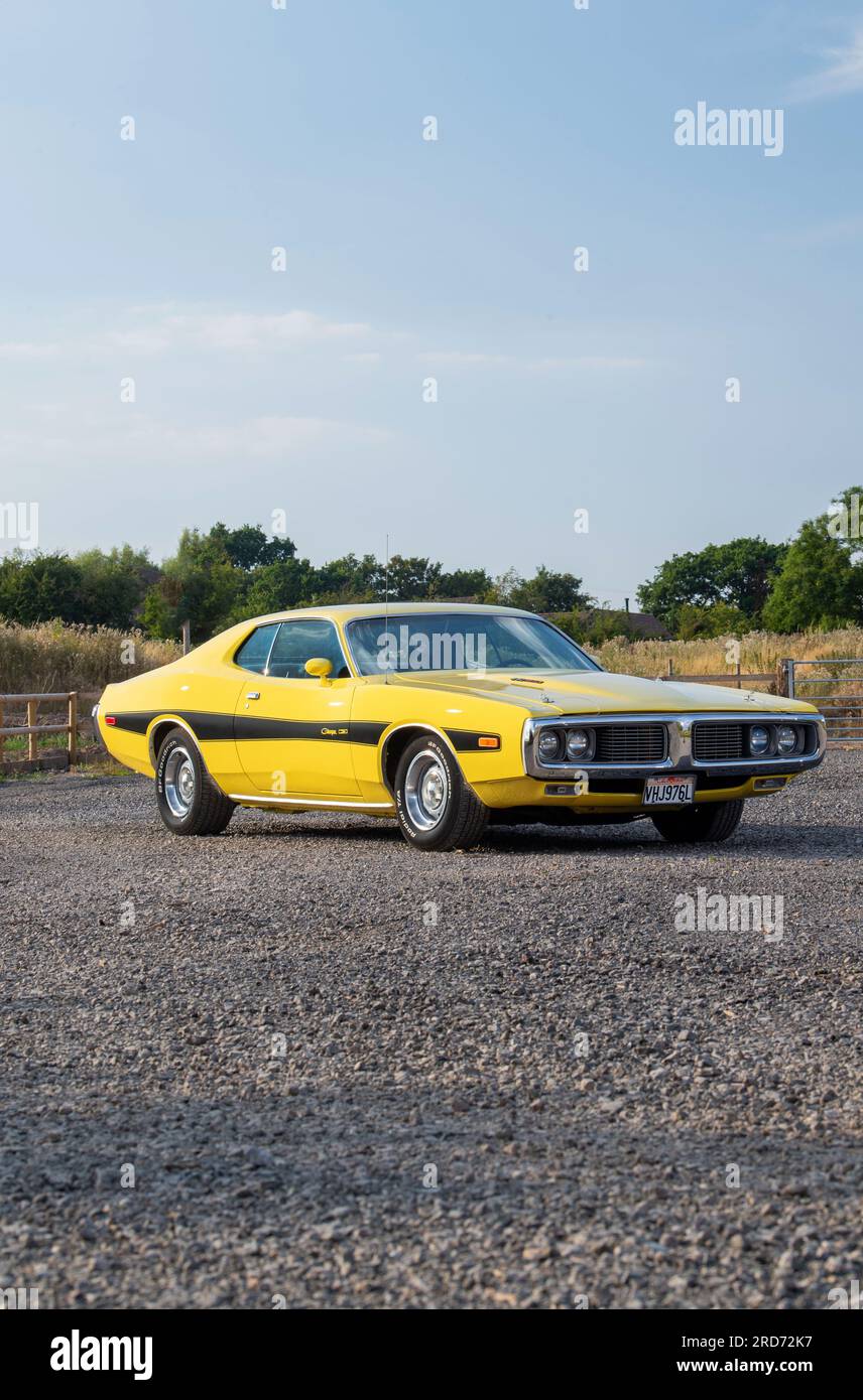 1973 Dodge Charger 440 Magnum American muscle car Stock Photo - Alamy
