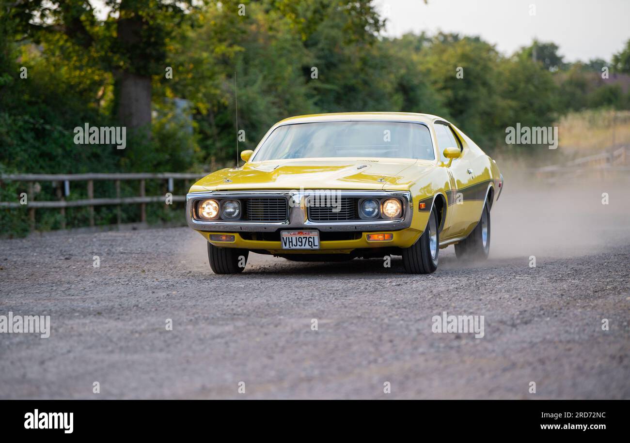 1973 Dodge Charger 440 Magnum American muscle car Stock Photo - Alamy
