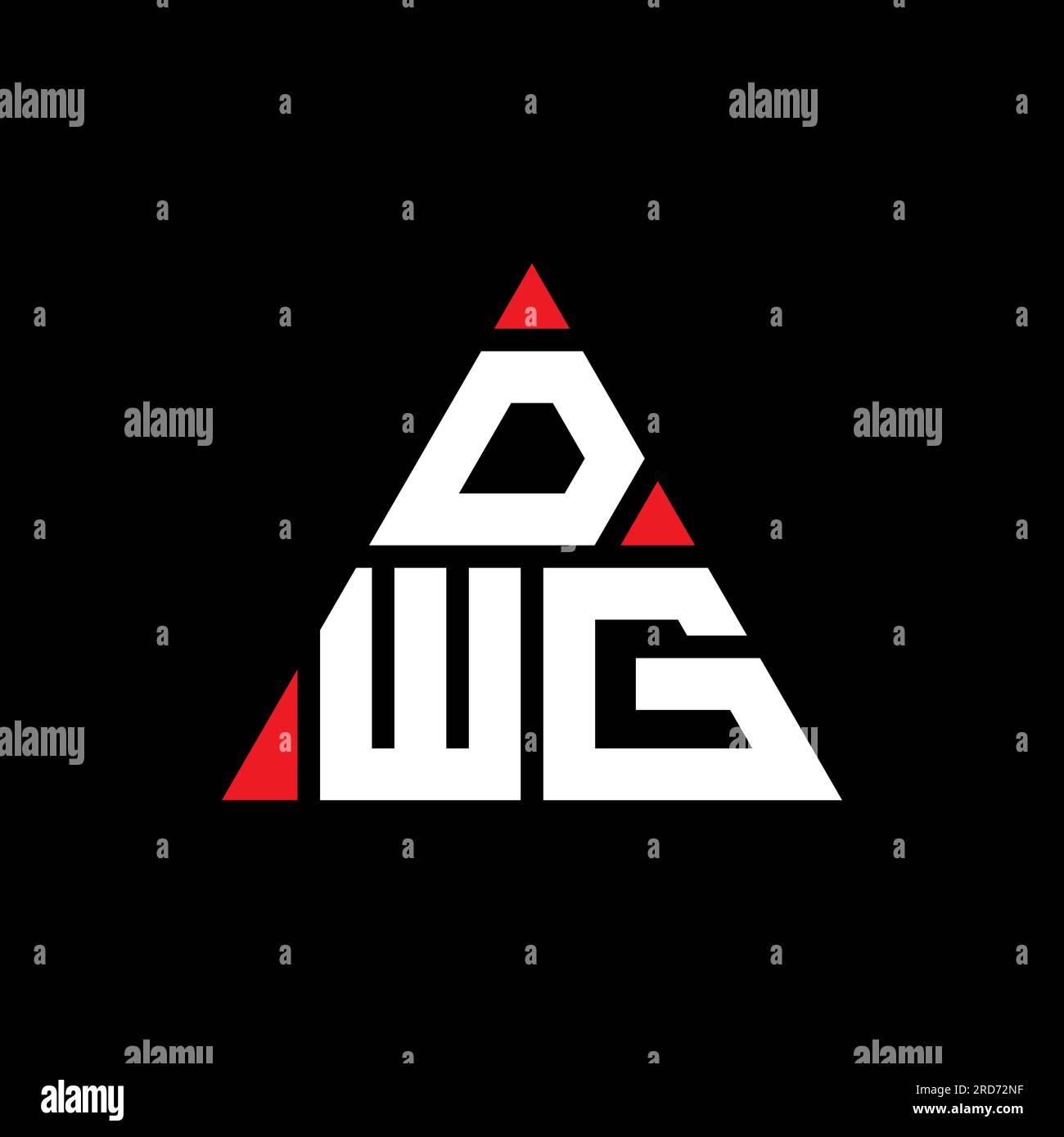 Dwg Triangle Letter Logo Design With Triangle Shape Dwg Triangle Logo Design Monogram Dwg