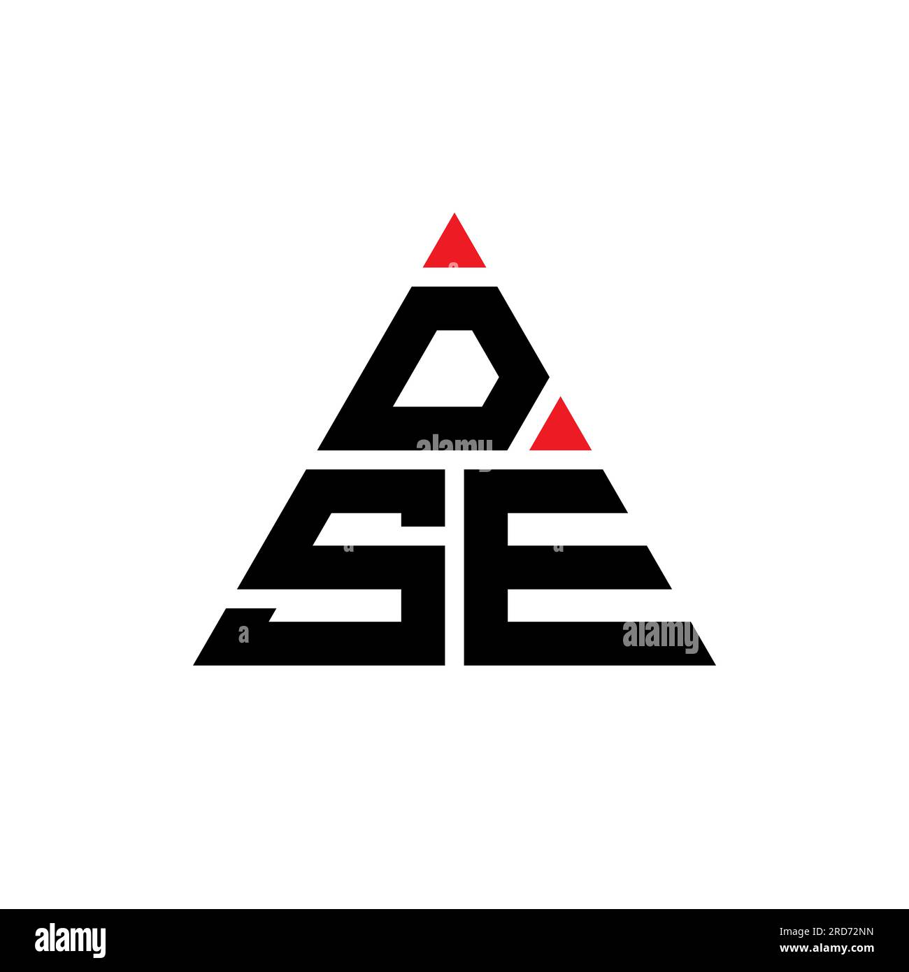 DSE triangle letter logo design with triangle shape. DSE triangle logo ...