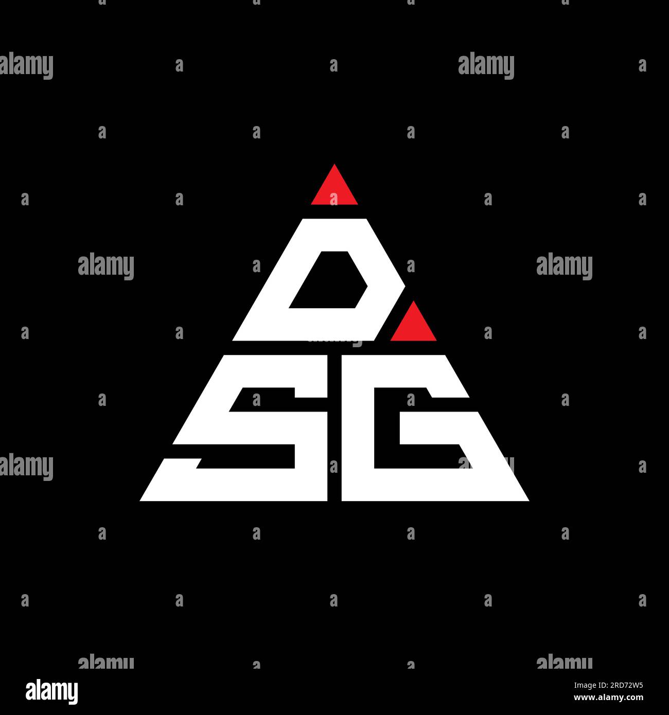 DSG triangle letter logo design with triangle shape. DSG triangle logo ...
