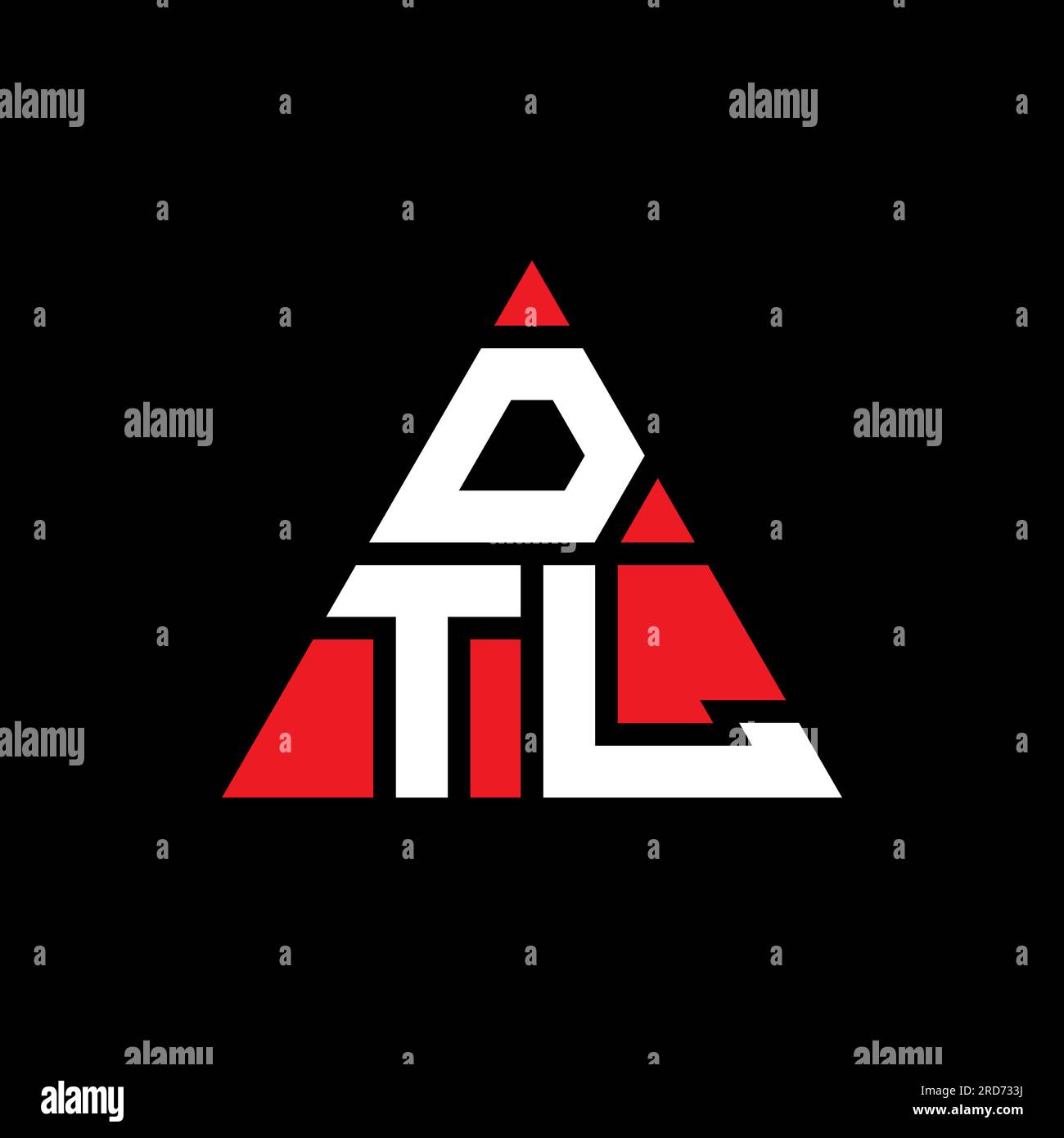 DTL triangle letter logo design with triangle shape. DTL triangle logo ...