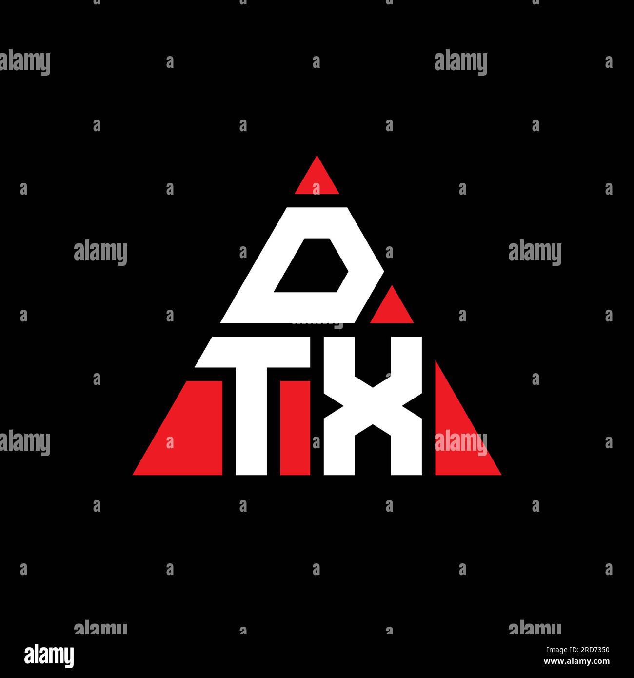 DTX triangle letter logo design with triangle shape. DTX triangle logo design monogram. DTX ...