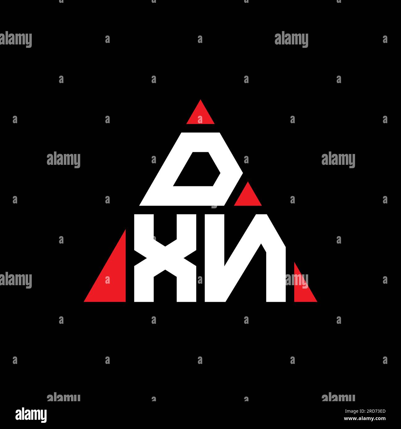 DXN triangle letter logo design with triangle shape. DXN triangle logo ...
