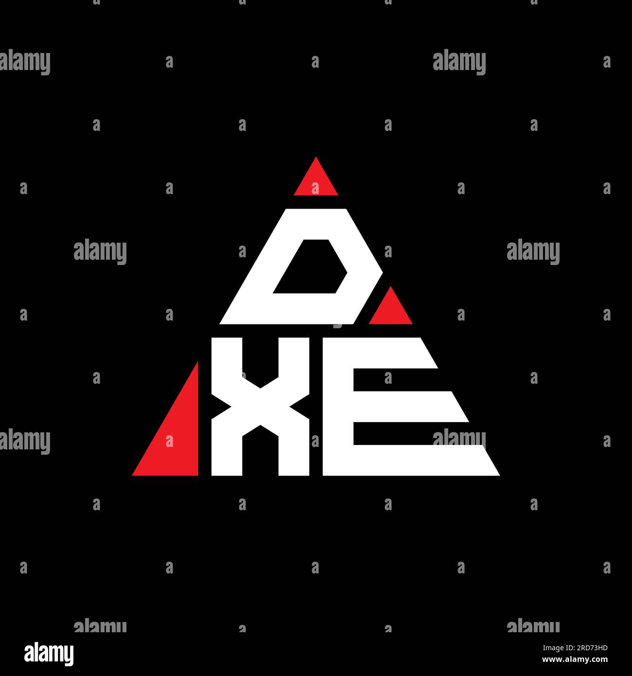 DXE triangle letter logo design with triangle shape. DXE triangle logo ...