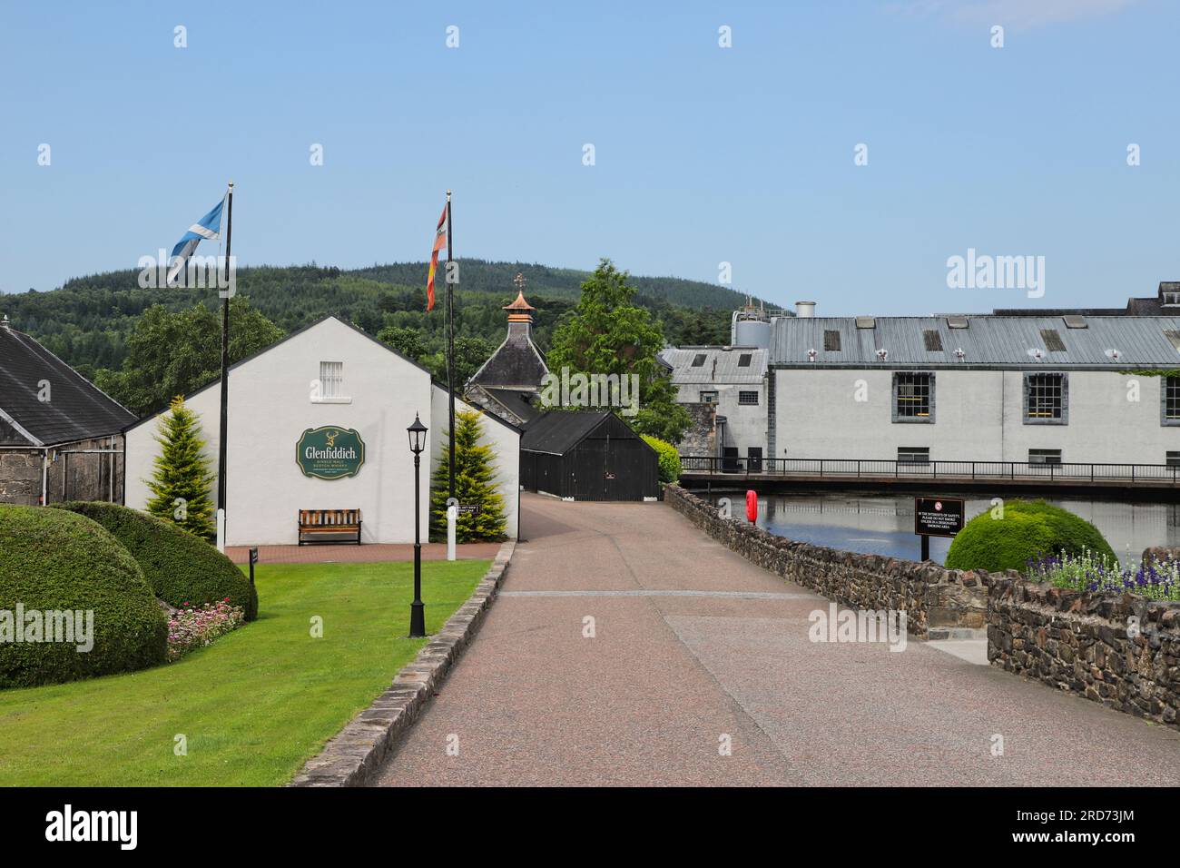 Exterior of Glenfiddich Distillery Dufftown Scotland July 2023 Stock ...