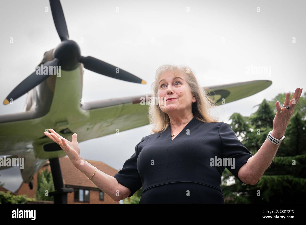 Councillor Susan Hall celebrates at the Battle of Britain Bunker in ...