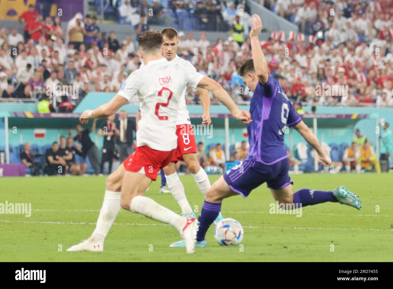 Doha, Qatar, 30, November, 2022. Julian Alvarez from Argentina scores ...
