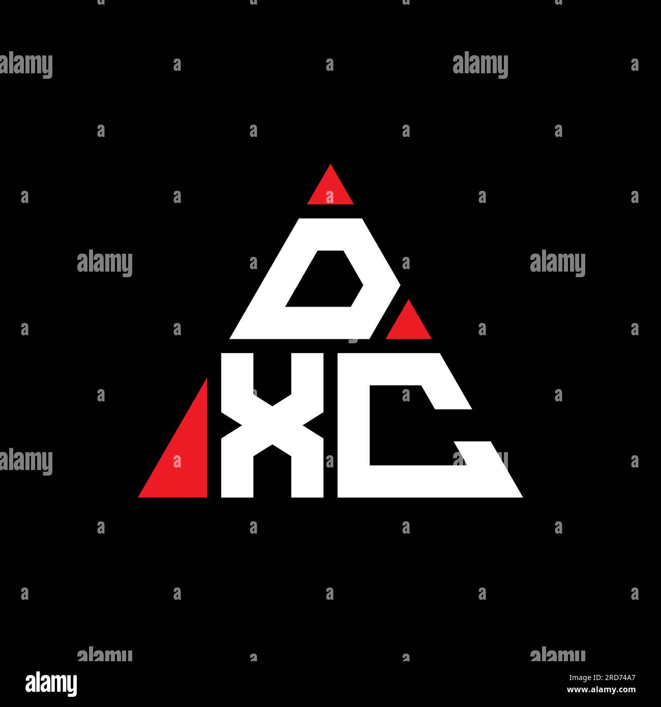 DXC triangle letter logo design with triangle shape. DXC triangle logo ...