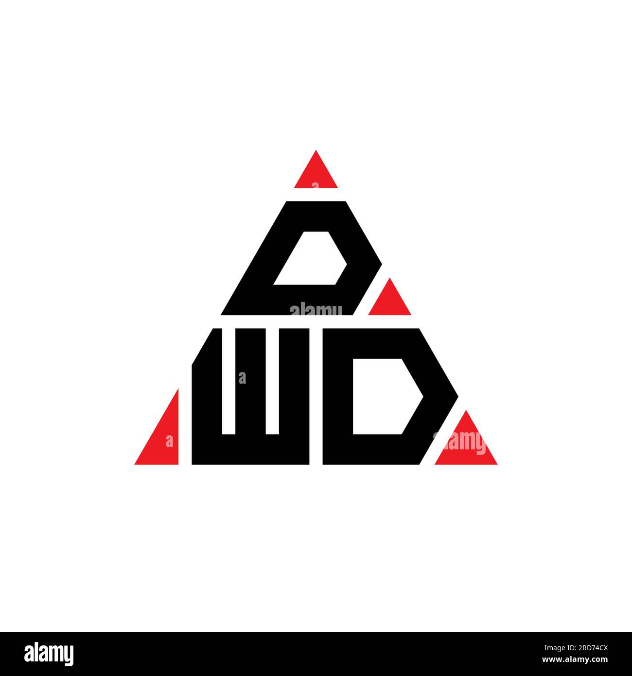 DWD triangle letter logo design with triangle shape. DWD triangle logo ...