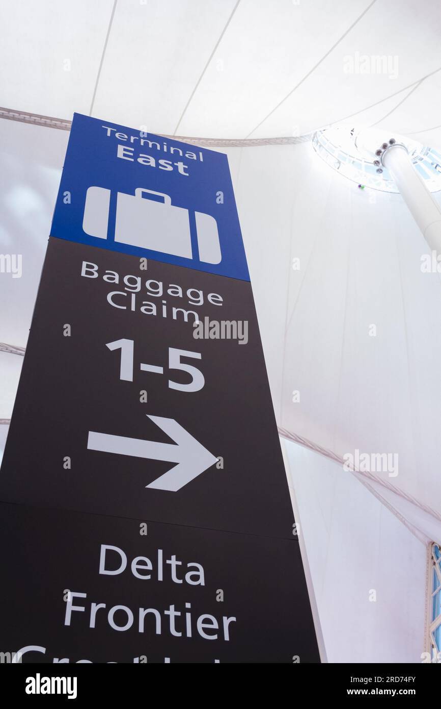 Denver international airport sign hi-res stock photography and images ...