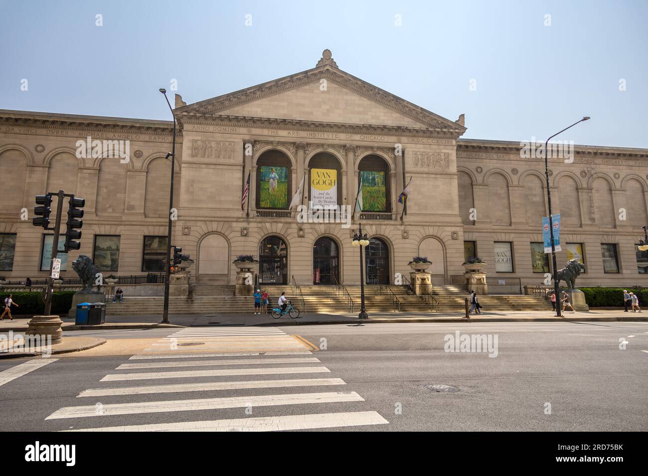 The Facade Of The Art Institute Of Chicago Building On South Michigan ...