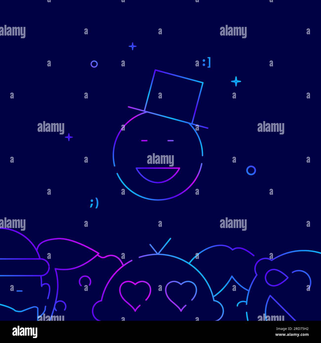 Smiley visage emoji hi-res stock photography and images - Alamy