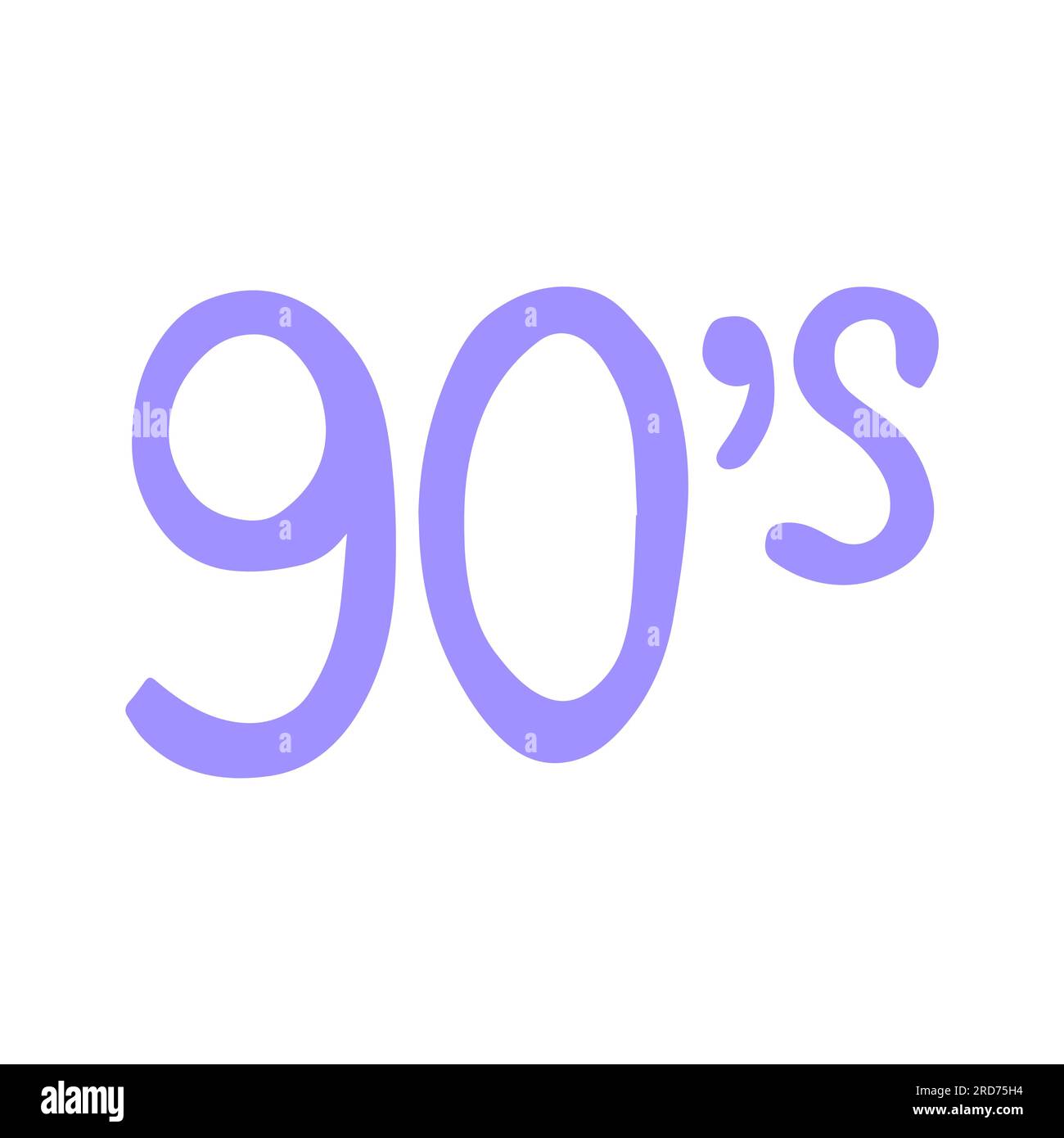 Hand drawn 90s lettering Stock Vector Image & Art - Alamy