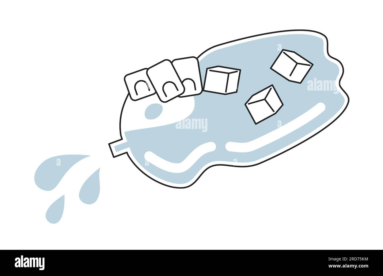 Drinking bottled water monochromatic flat vector character hand Stock ...