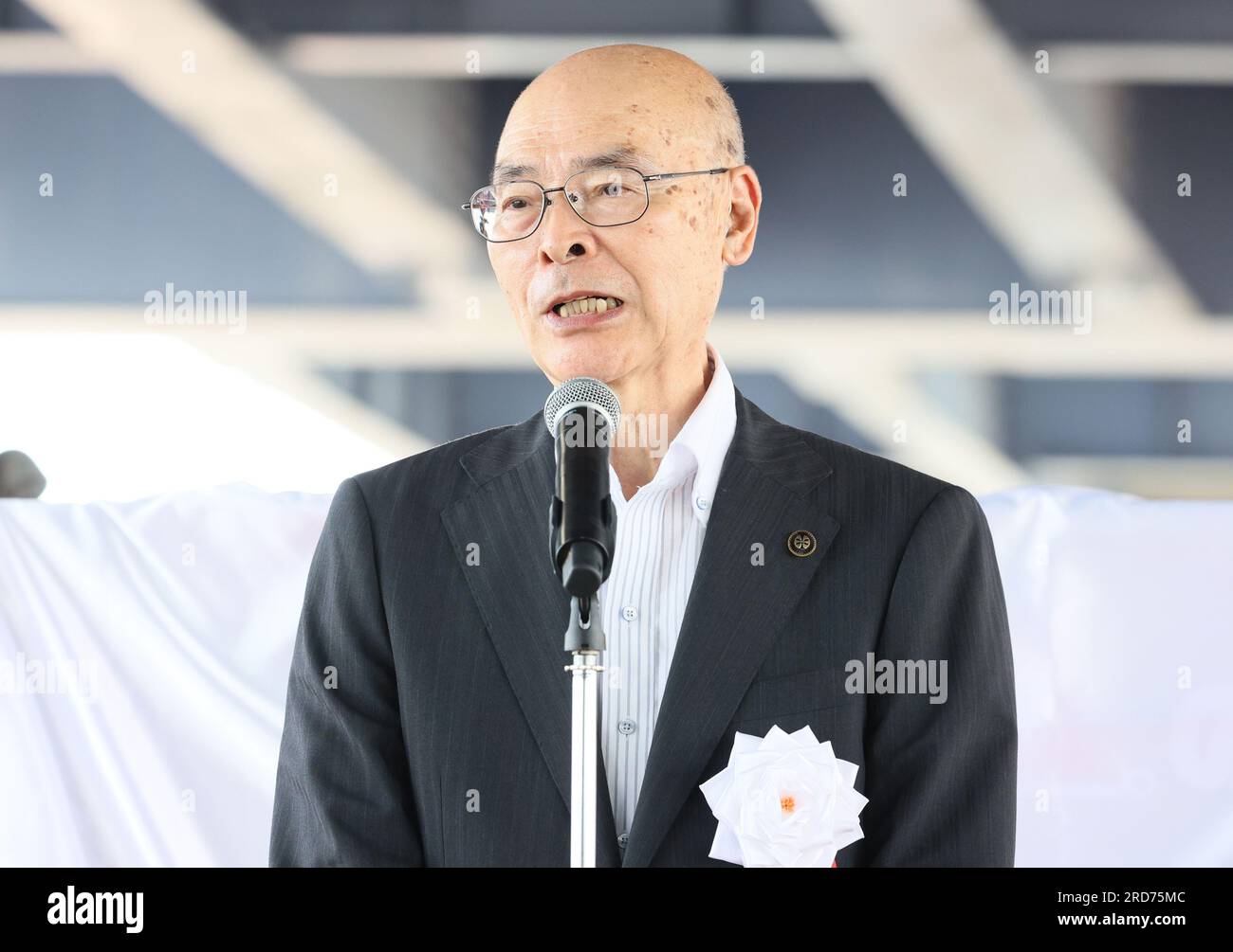 Tokyo, Japan. 19th July, 2023. Tokyo's Katsushika ward mayor Katsunori ...