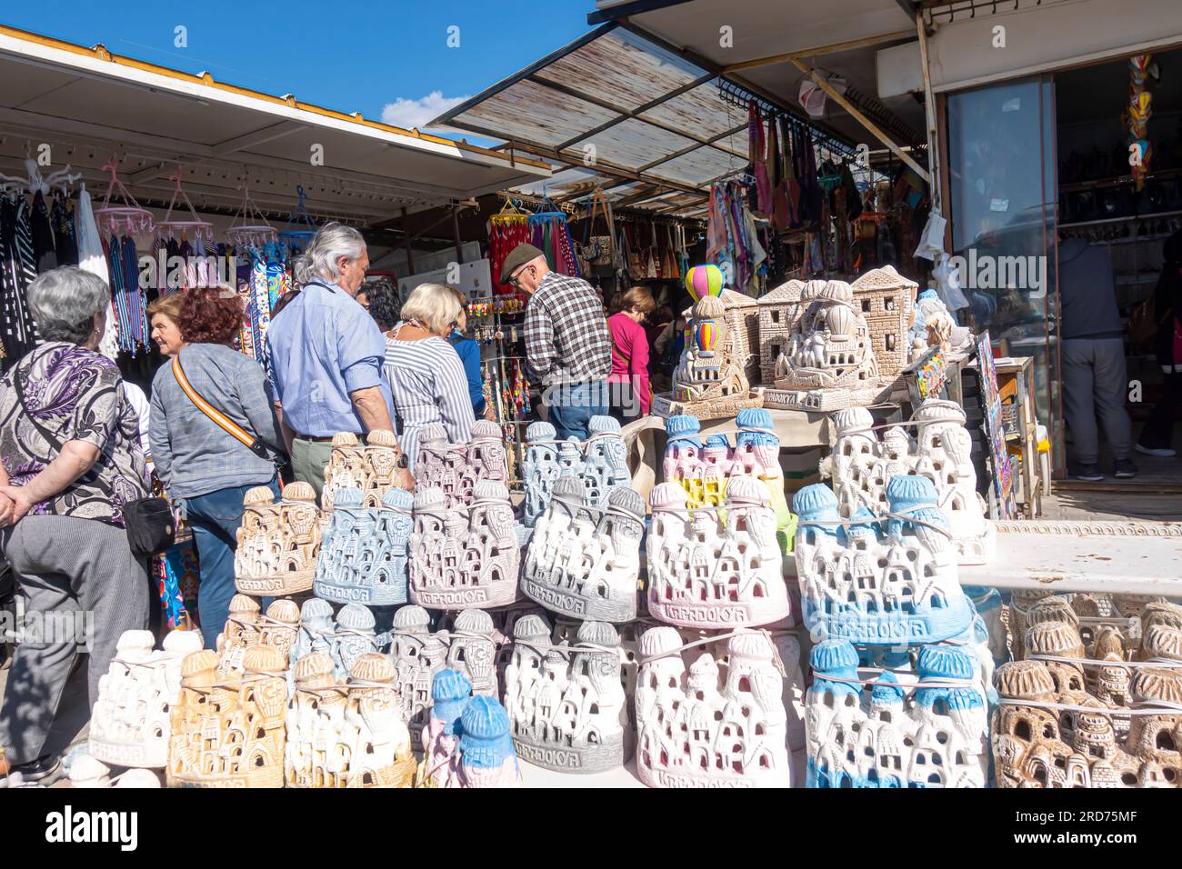 Cappadocia tourism - clay souvenirs sculptures of caves chimney valley ...