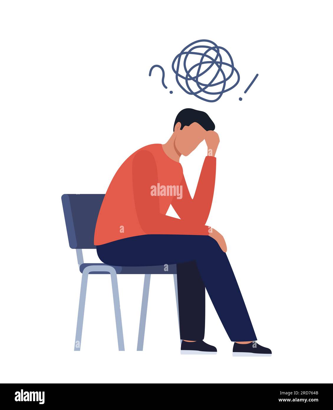 Psychology problem dizziness depressed young hi-res stock photography ...