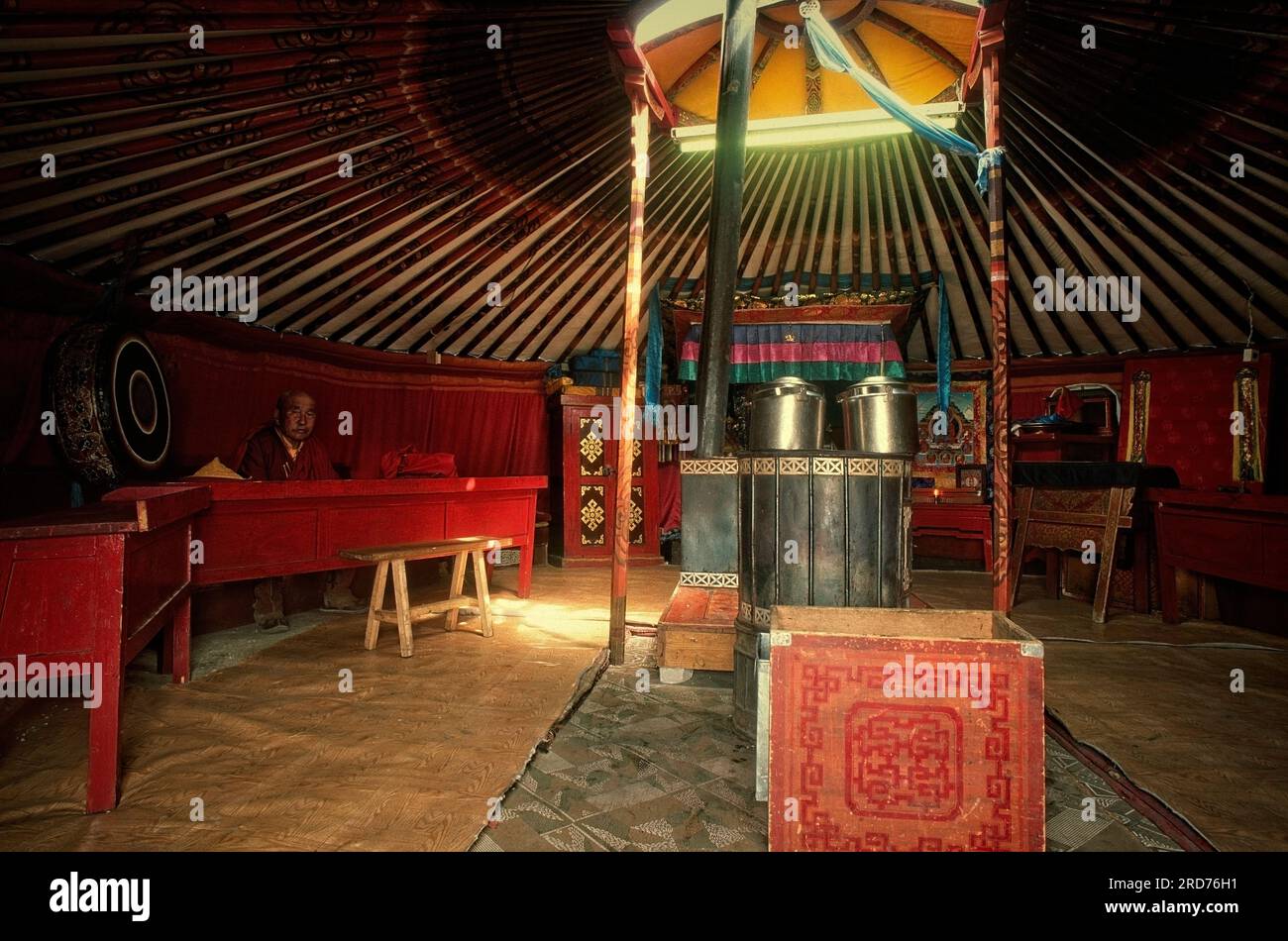 Asia Mongolia Naadam Festival or Eriin gurvan naadam - Interior of ...