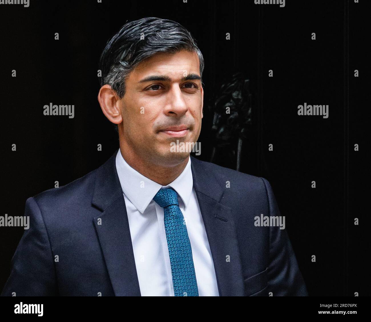 London, UK. 19th July, 2023. Rishi Sunak, MP, Prime Minister of the United Kingdom, exits 10 ...