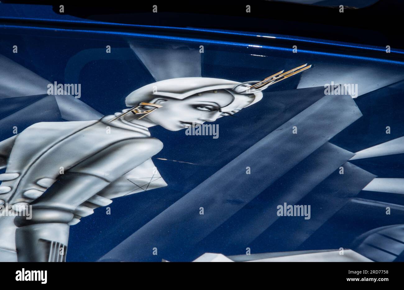 Custom art car creator Andy Saunders' 'Metropolis', based on a Peugeot ...