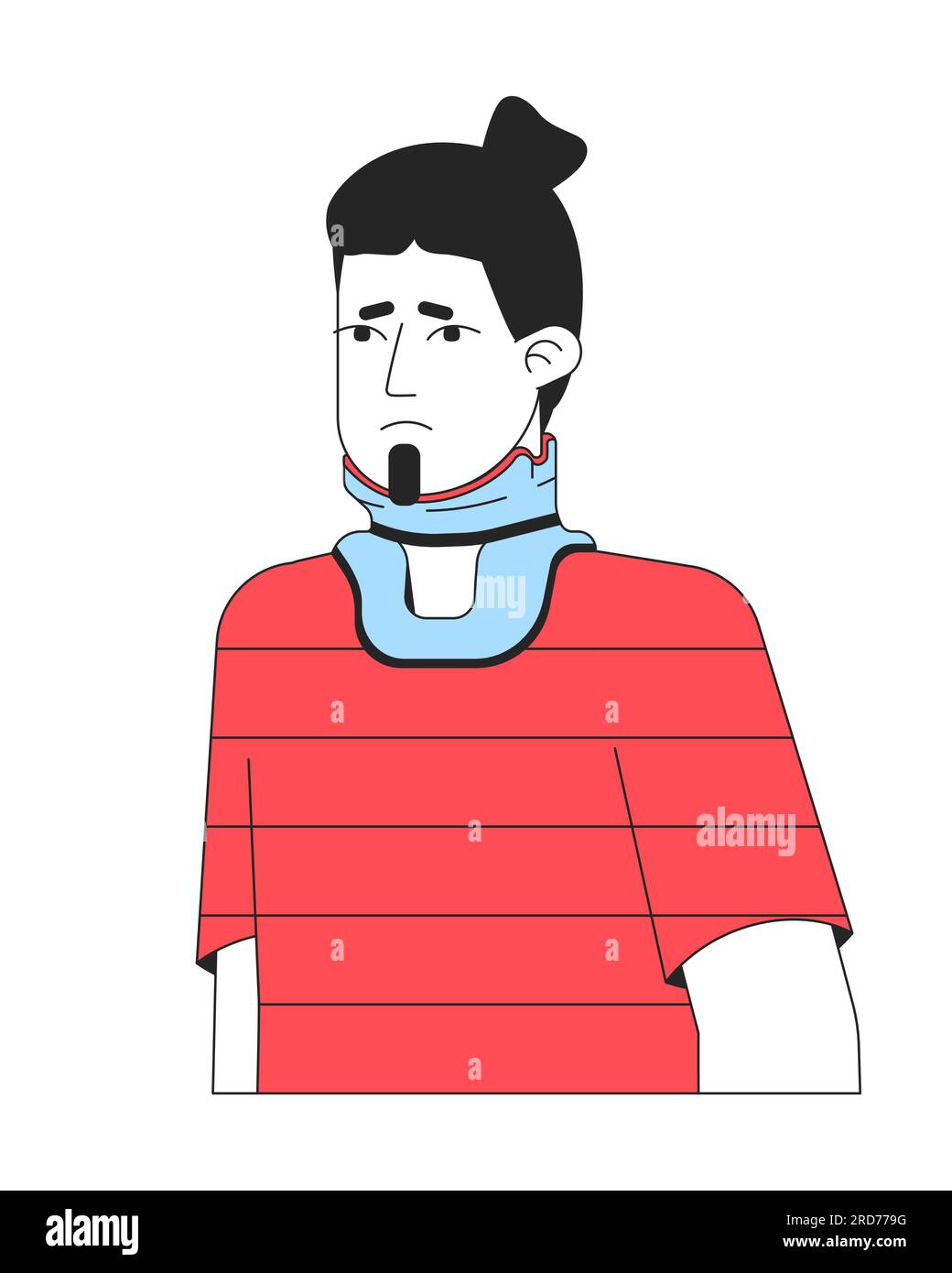 Neck fracture Stock Vector Images - Alamy