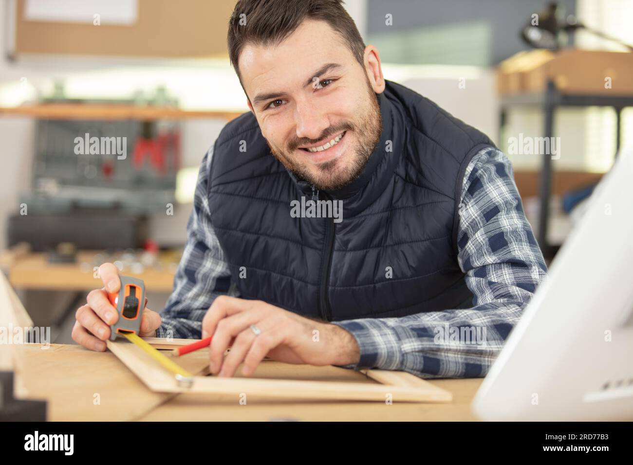 Focused professional serious carpenter hi-res stock photography and ...