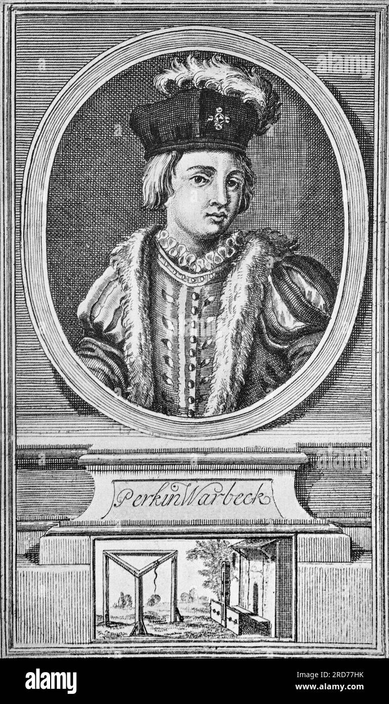 A early illustration of Perkin Warbeck (1474-1499): Pretender to the ...