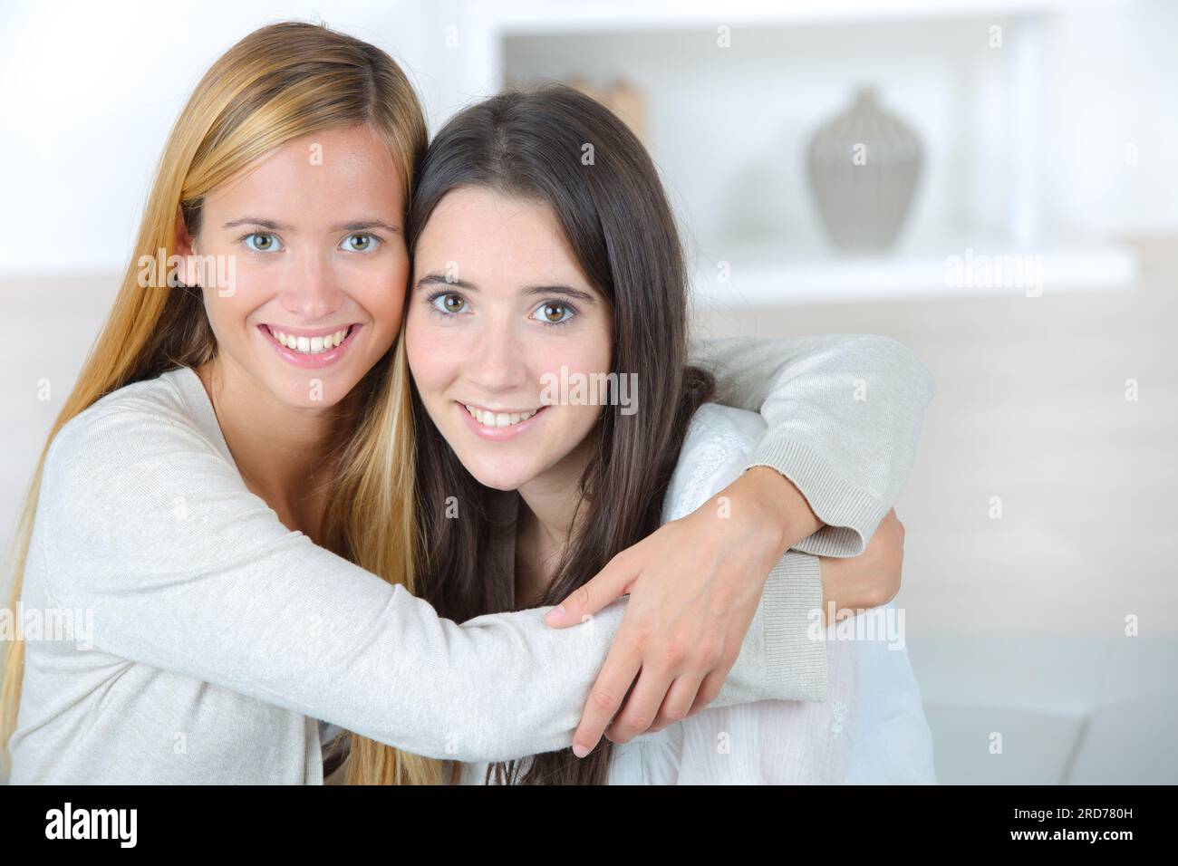 best friends are happy to meet again Stock Photo - Alamy