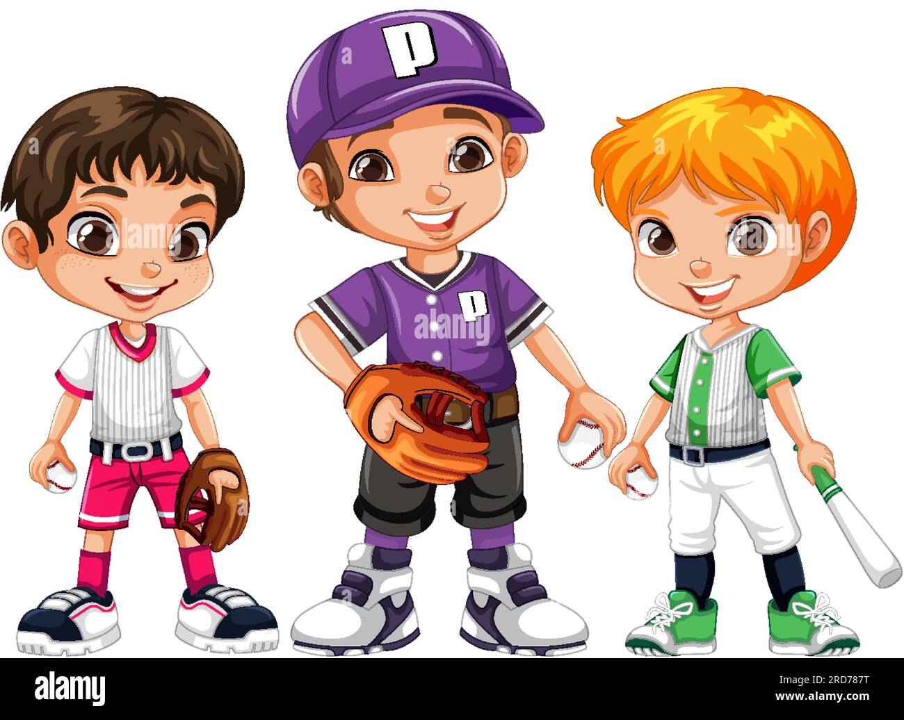 Baseball player cartoon character illustration Stock Vector Image & Art ...