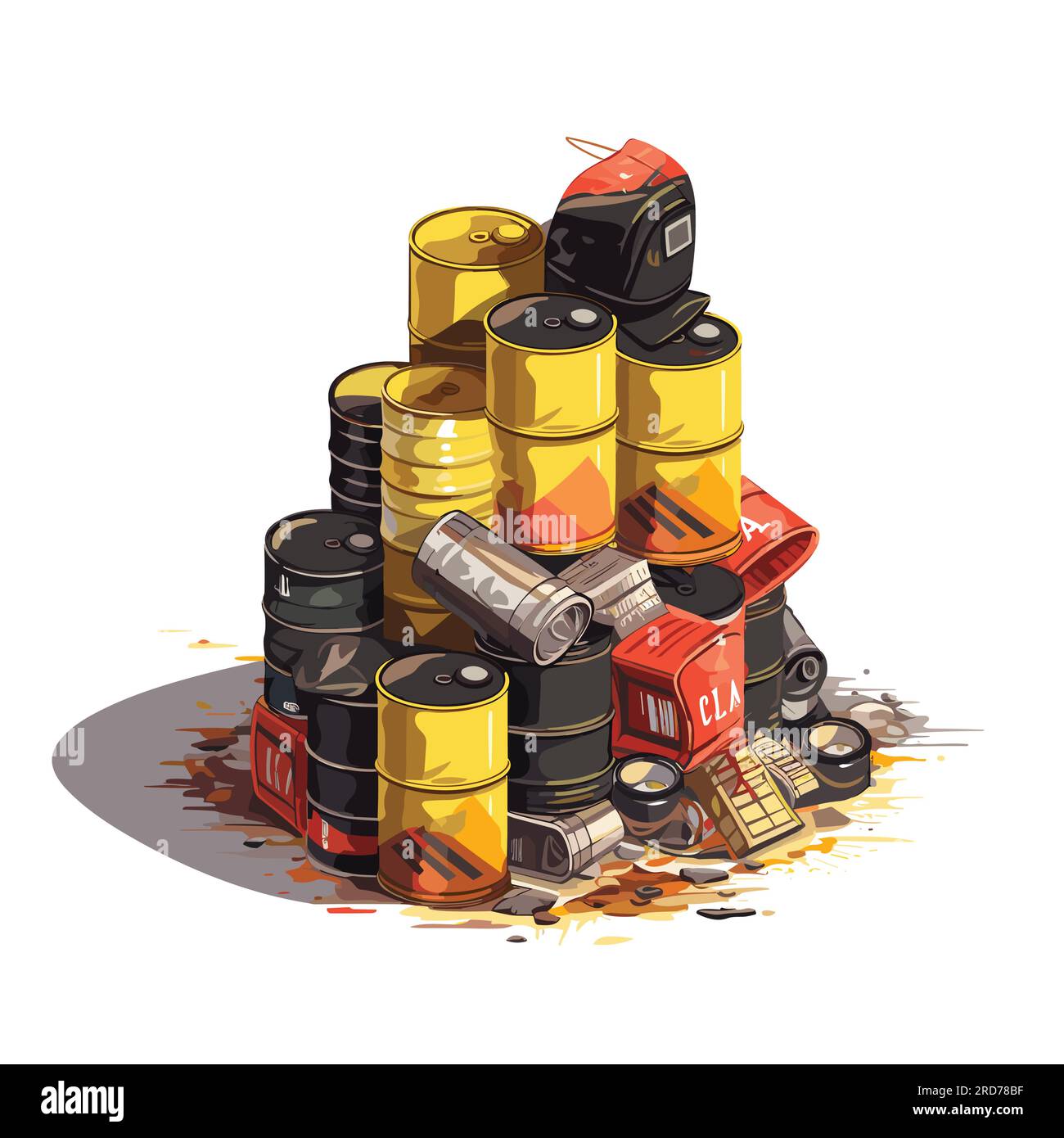 Waste dump pile of rubbish landfill Cut Out Stock Images & Pictures - Alamy