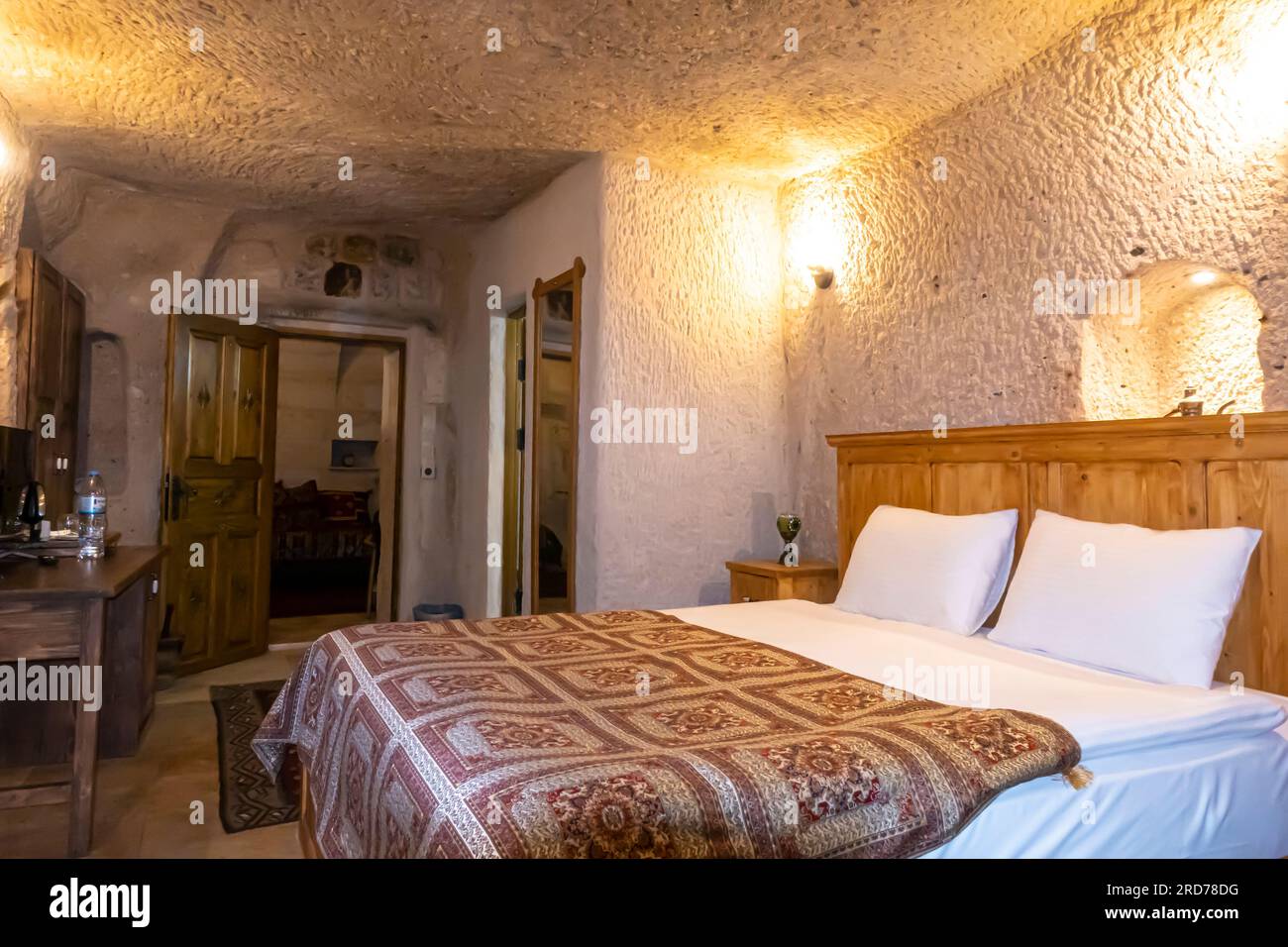 Cave hotel room in Vigor Hotel Cappadocia Uçhisar/Nevşehir Turkey Stock ...