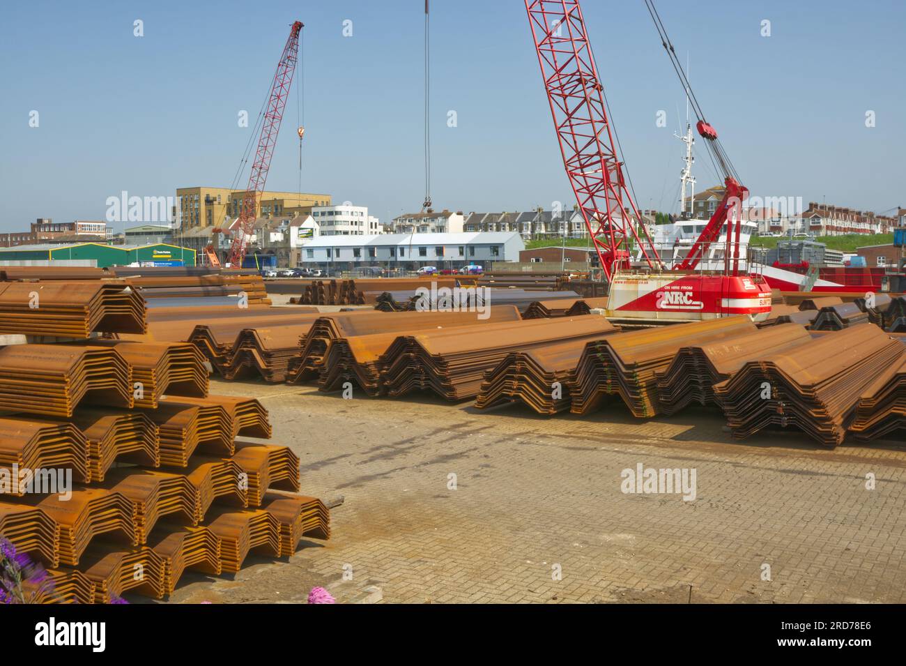 Steelyard at Shoreham Harbour, West Sussex, England Stock Photo - Alamy