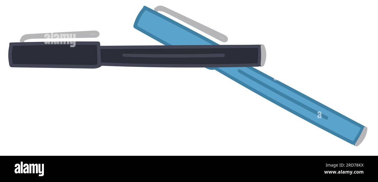 Pink pens Stock Vector Images - Alamy