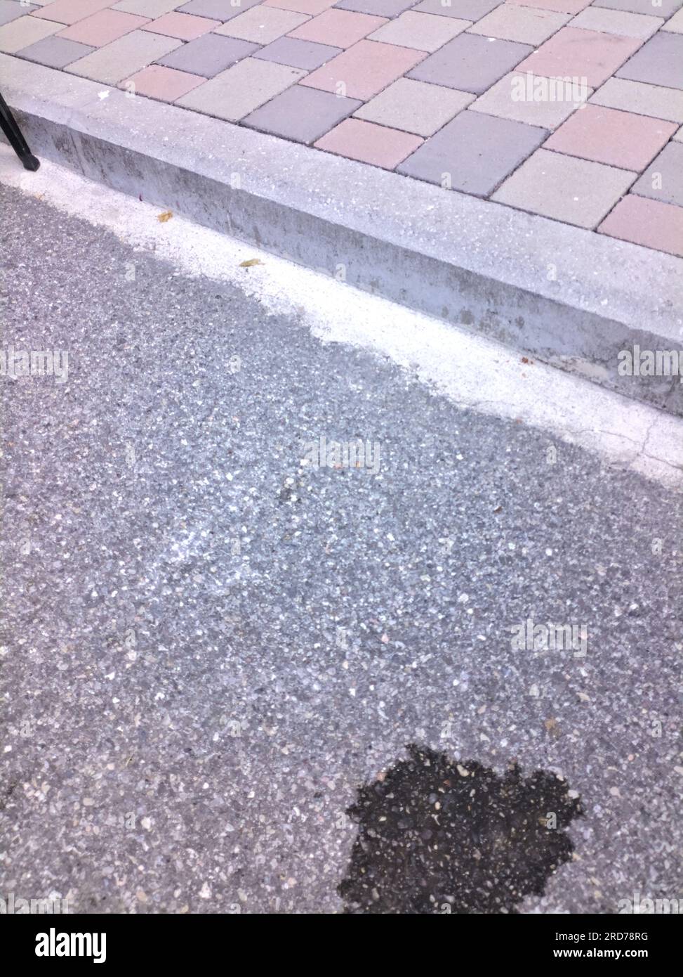 Pavement and edge of a road seen upclose Stock Photo - Alamy