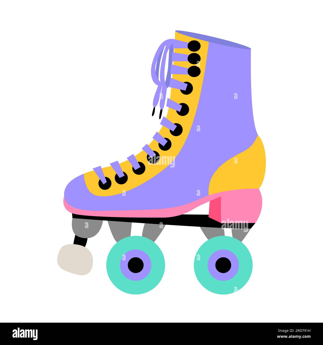 Retro roller skate Stock Vector Image & Art - Alamy