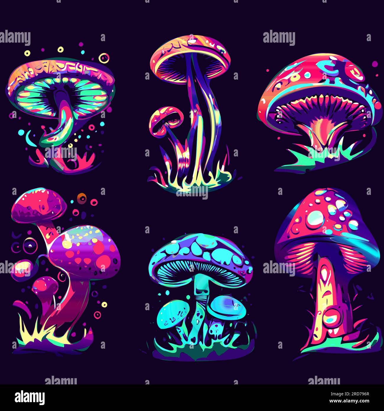 psychedelic acid hallucinogenic mushrooms set magic lsd plant world on ...