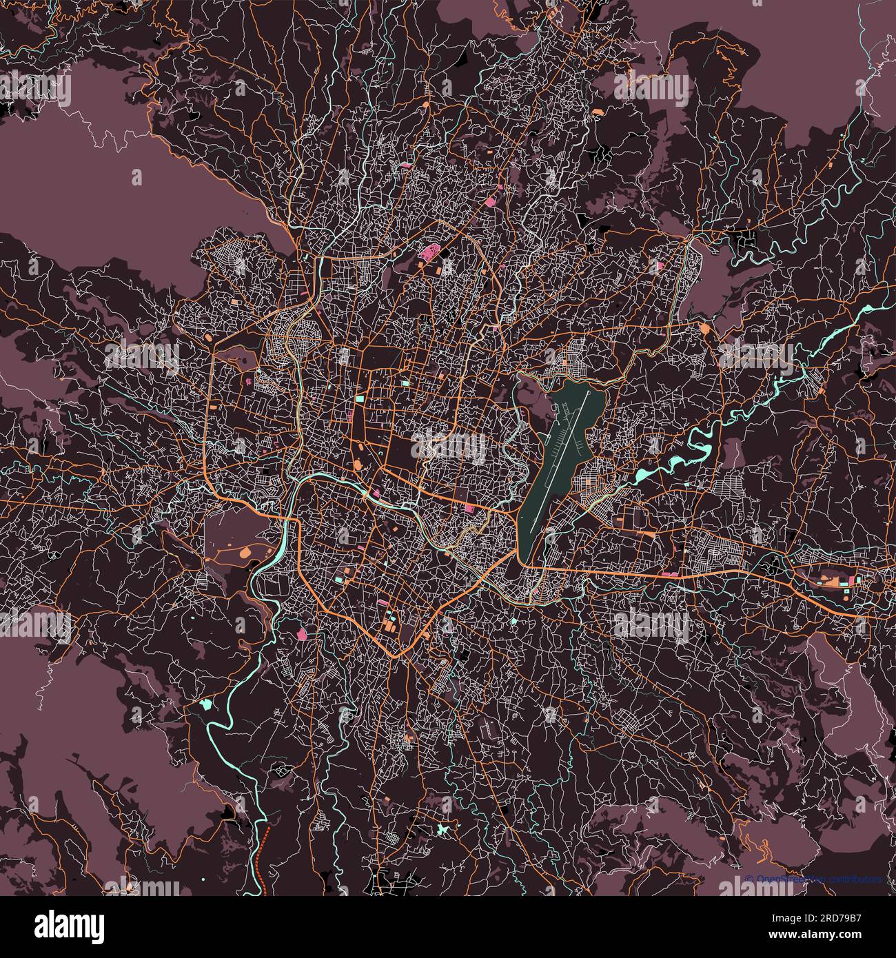 Vector city map of Kathmandu , Nepal Stock Vector Image & Art - Alamy