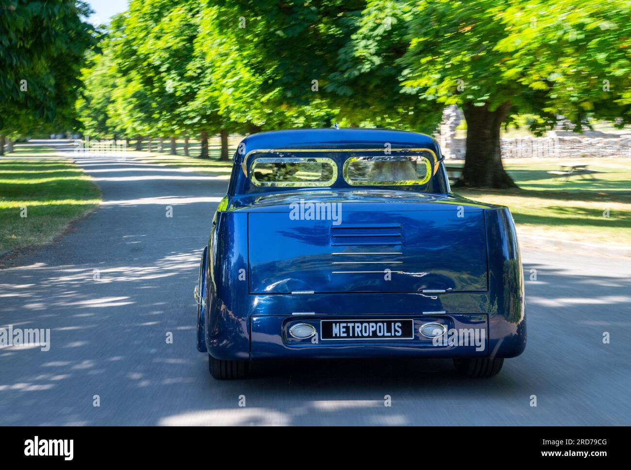 Custom art car creator Andy Saunders' 'Metropolis', based on a Peugeot ...