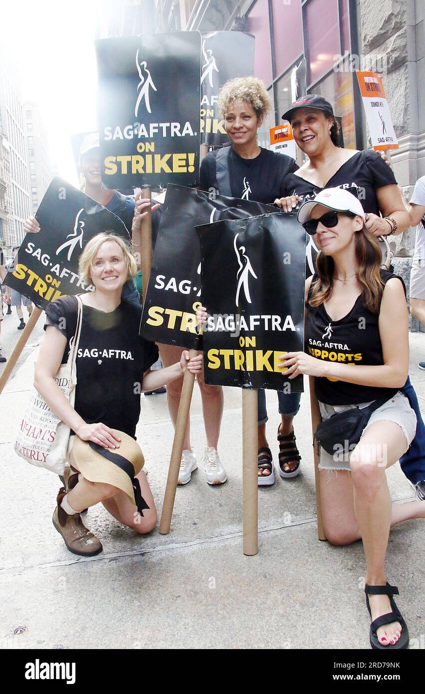 New York, NY, USA. 17th July, 2023. Alison Pill, Michelle Hurt, seen ...