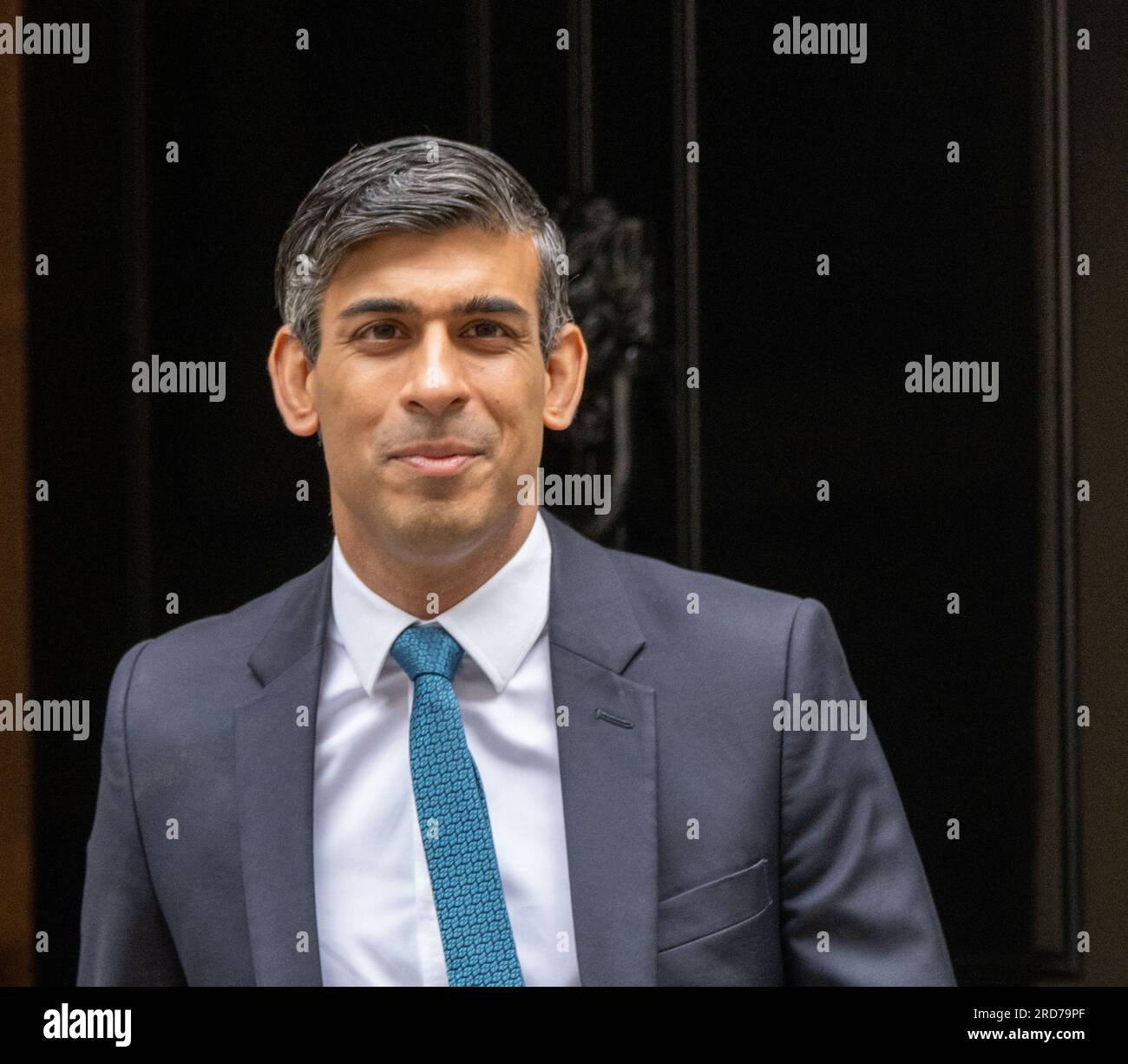 London, UK. 19th July, 2023. Rishi Sunak, Prime Minister, leaves 10 Downing Street for Prime ...