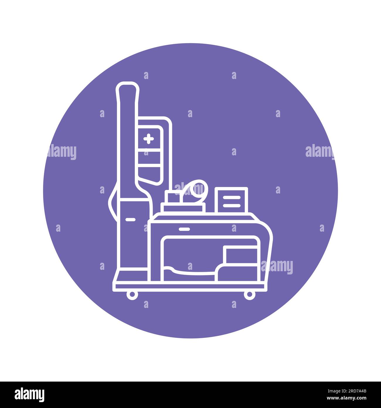 Self-service telemedicine black line icon. Pictogram for web page ...