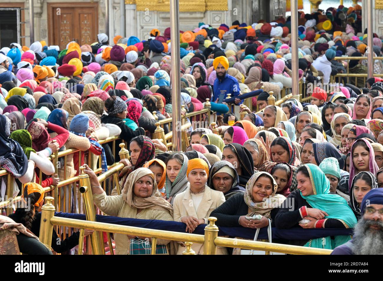 INDIA, Punjab, Amritsar, Harmandir Sahib, the golden temple, the main ...