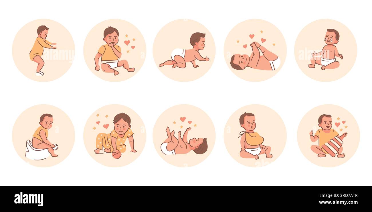 Early childhood care and development Stock Vector Images - Alamy