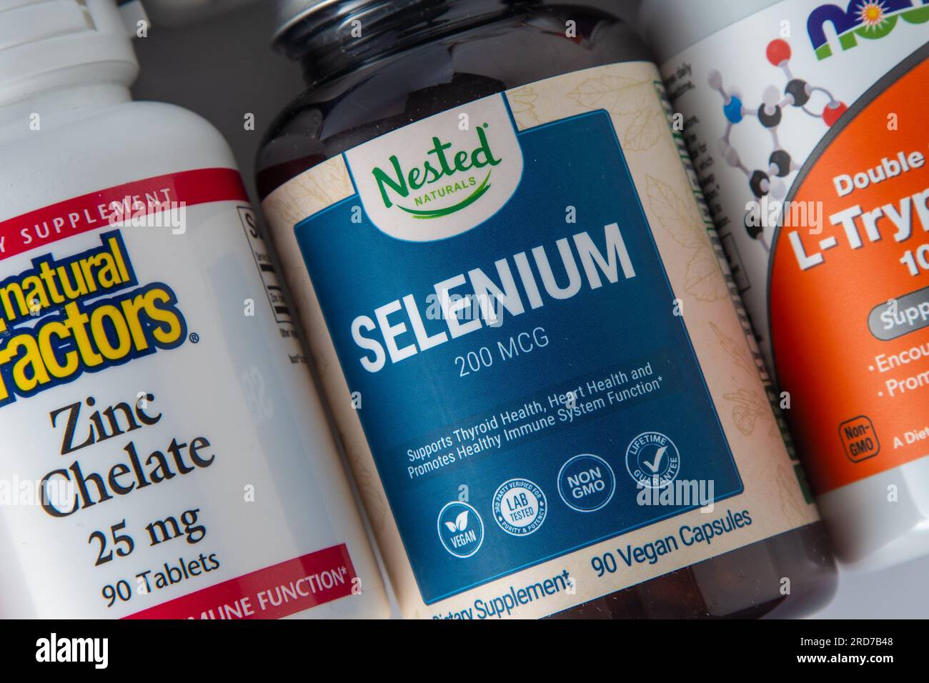 Vitamins, minerals selenium from iHerb. Lots of different jars ...