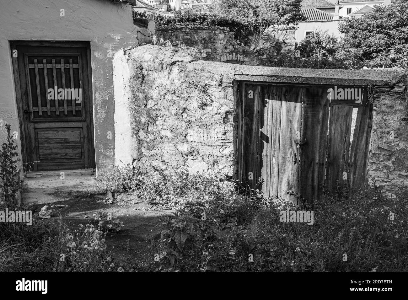 Greece aegean sea luxury Black and White Stock Photos & Images - Alamy