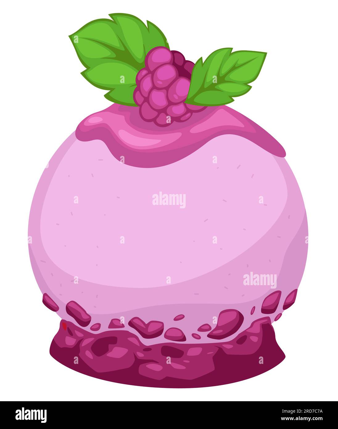 Raspberry jelly cake Stock Vector Images - Alamy