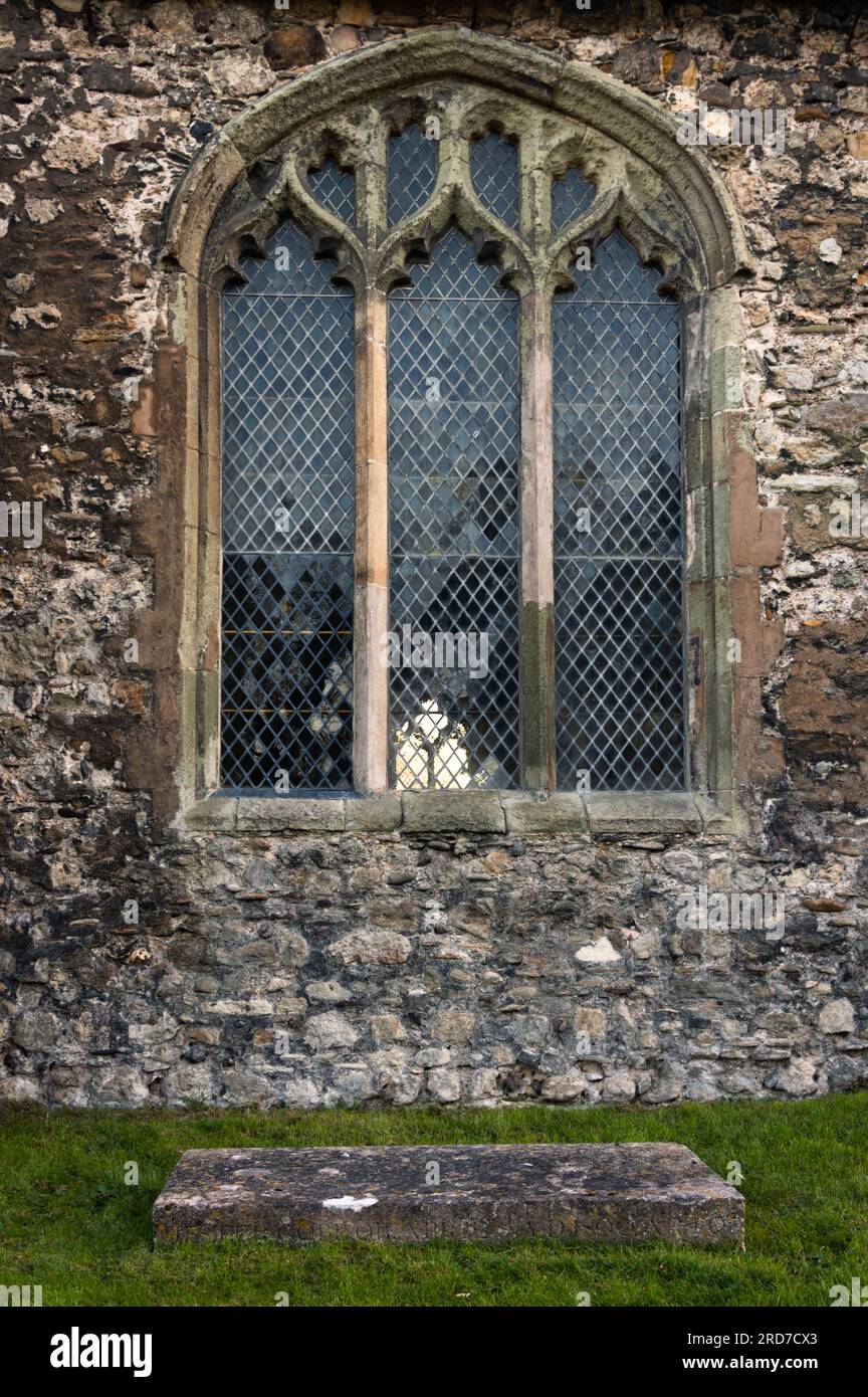 A Window at Lydd Church, Lydd, Kent, England Stock Photo - Alamy